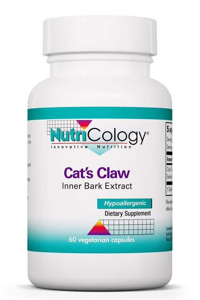 Cat's Claw 60 Vegetarian Capsules Nutricology 71394752010